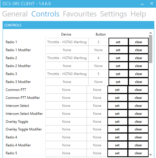 Through The Inferno [DCS World] » SRS Radio Setup