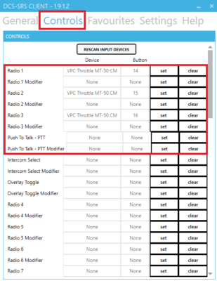Through The Inferno [DCS World] » SRS Radio Setup